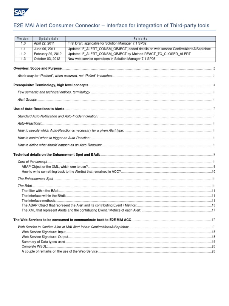 E2E MAI Alert Consumer BAdI Interface | PDF | Object (Computer Science) | Xml