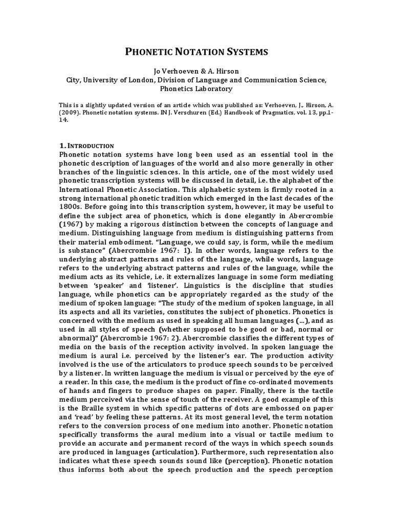 Phonetic Notation Systems | Download Free PDF | Vowel | Phonetics