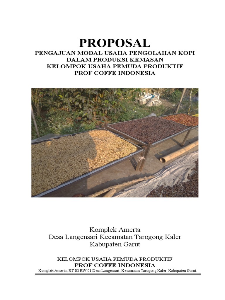 Proposal Pengolahan Kopi | PDF