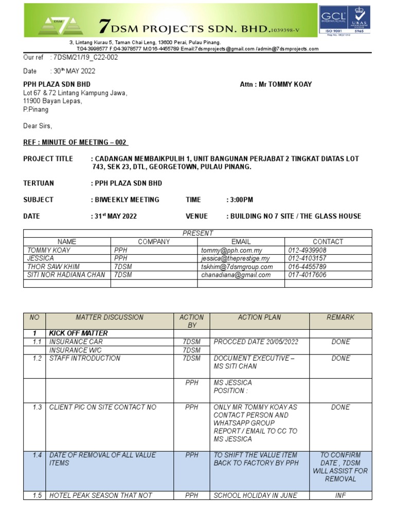 7DSM21019 - 22003 - PPH Building No 7 - 02 | PDF | Specification ...