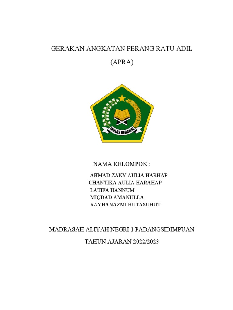Gerakan Angkatan Perang Ratu Adil | PDF | Sejarah | Klasik