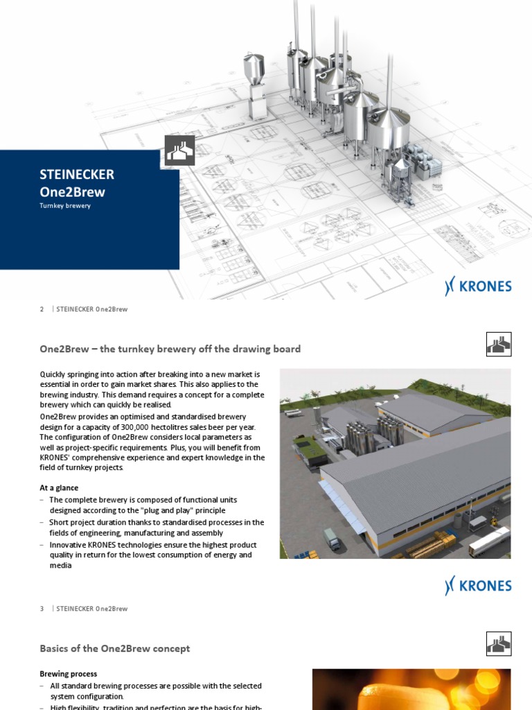 Krones One2brew Modular Compact Brewery | PDF | Brewing