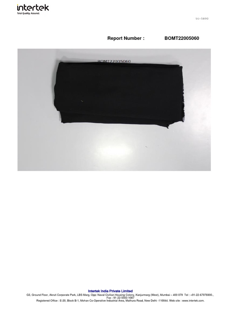 BOMT22005060 Report Number:: Intertek India Private Limited | PDF ...