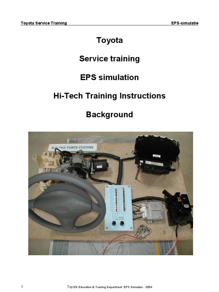 EPS Toyota Background | PDF | Inductor | Electric Motor