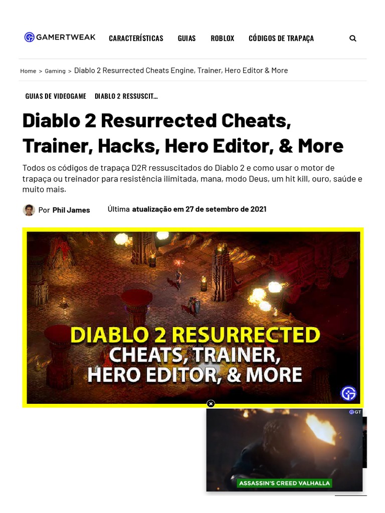 All Diablo 2 Resurrected Cheats, Trainer, Hacks, Hero Editor & More ...