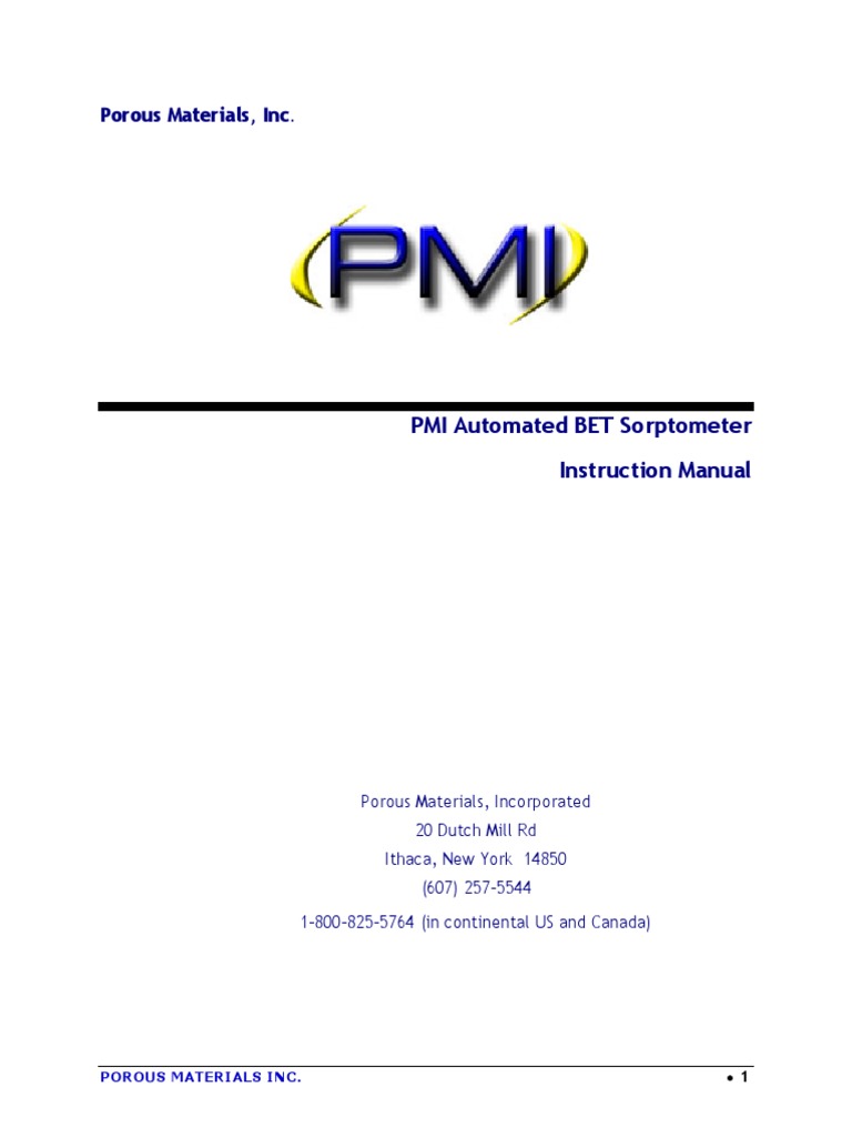 BET Manual ENG (2020) | PDF | Adsorption | Phases Of Matter