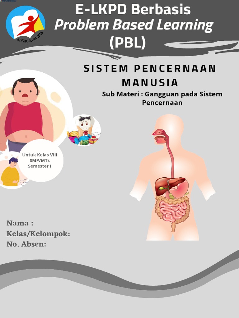 LKPD Simtem Pencernaan2 | PDF | Pengembangan Diri | Kesehatan Holistik