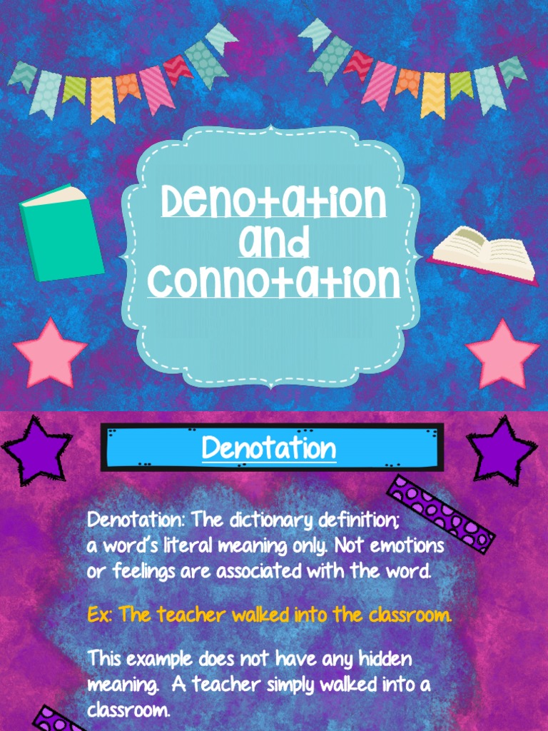 Denotation Connotation Powerpoint Pdf Feeling Connotation