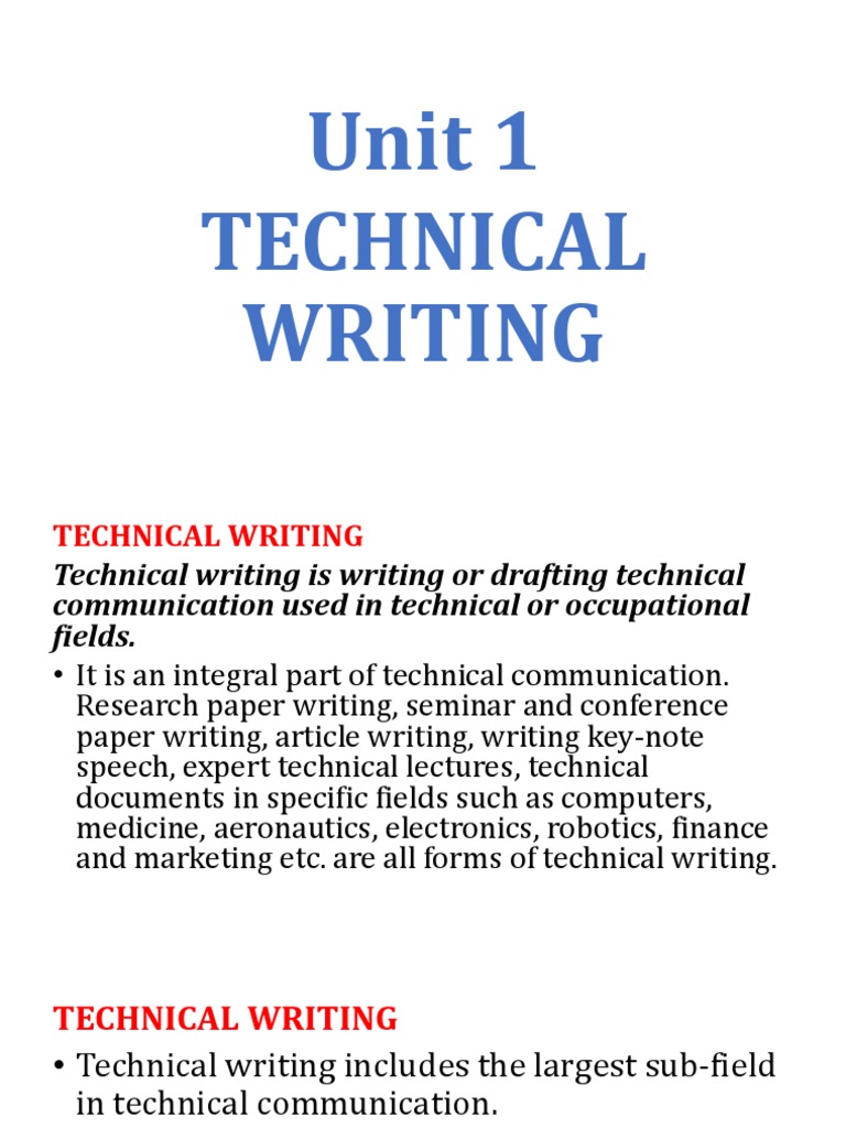 Technical Writing | PDF | Information | Preposition And Postposition