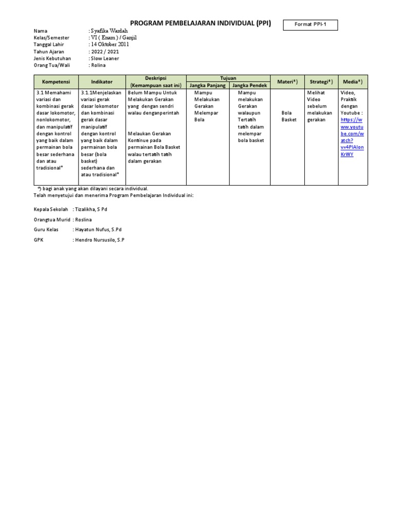 Prosedur Dan Format Penyusunan Ppi | PDF
