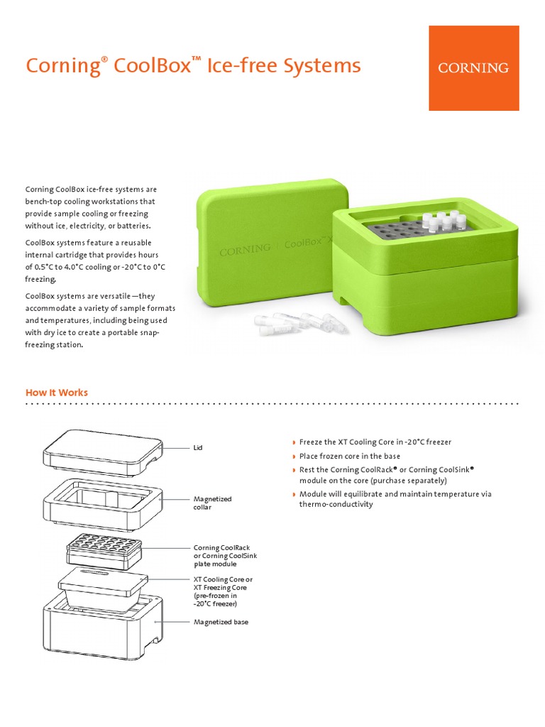 Corning Coolbox Ice-Free Systems: How It Works | PDF | Cryogenics ...