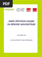 Guide du Mémoire Master KEDGE 2024/2025 | PDF | Plagiat | Mémoire