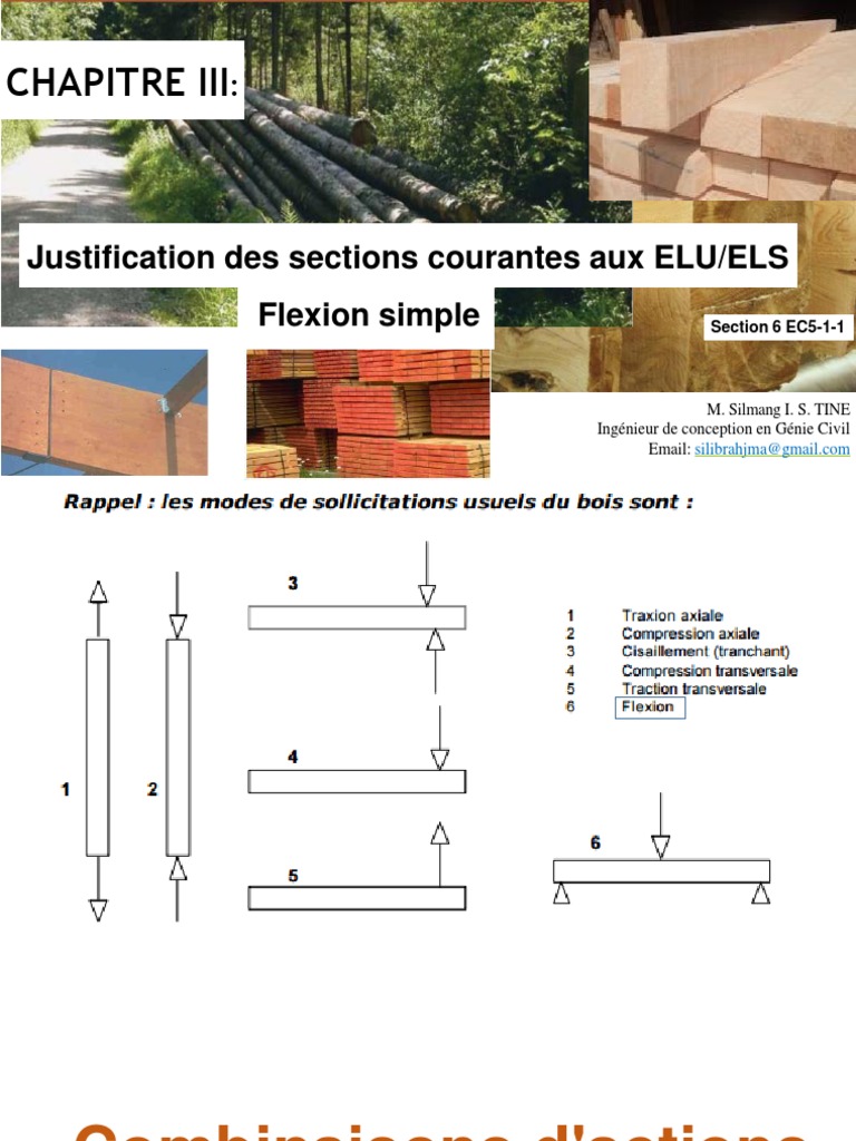 Chapitre III-Flexion Simple - Bois | Download Free PDF | Flexion (matériau) | Résistance des ...