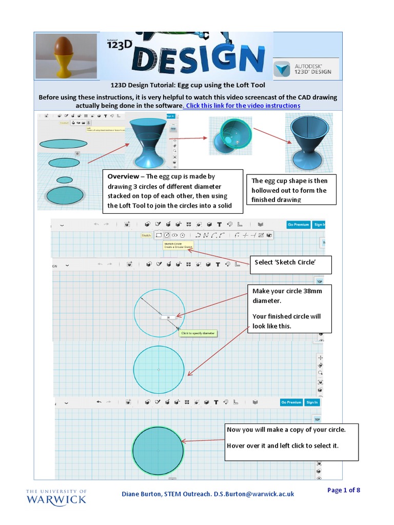 Eggcup 123d Tutorial | PDF | Computing | Software