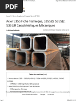 Caractéristiques techniques de l'acier E24 | PDF | Acier | Chimie