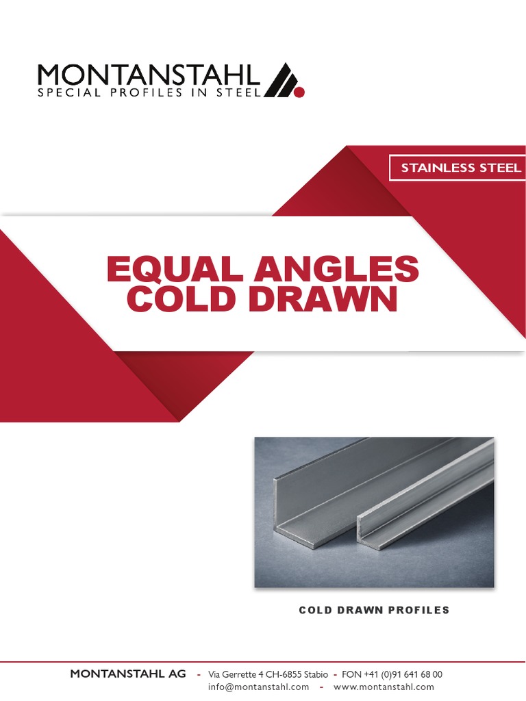 Equal Angles Cold Drawn: Stainless Steel | PDF | Building Materials ...