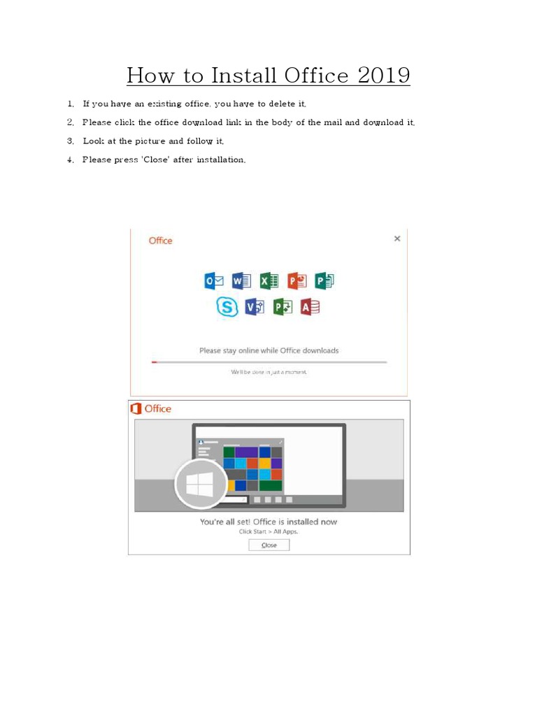 How To Install Office 2019 | PDF