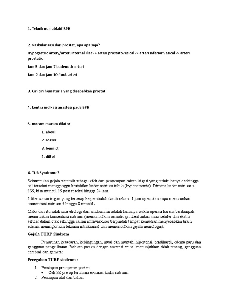 TURP | PDF