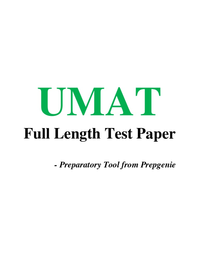 UMAT Sample Au | PDF