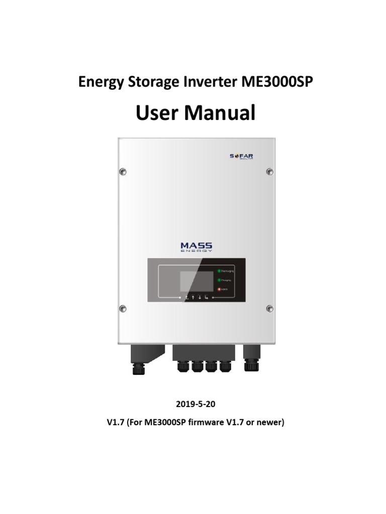 Me3000sp User Manual 1.7v | PDF | Direct Current | Electric Power ...