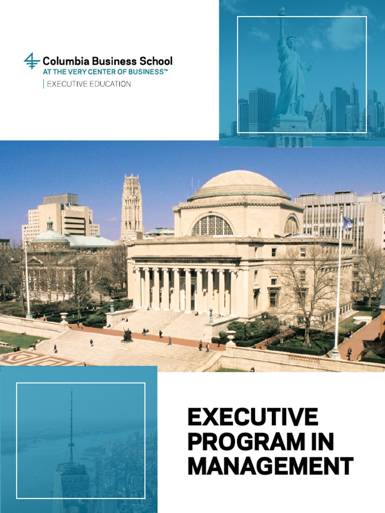 Executive Program in Management Brochure | PDF | Columbia University ...