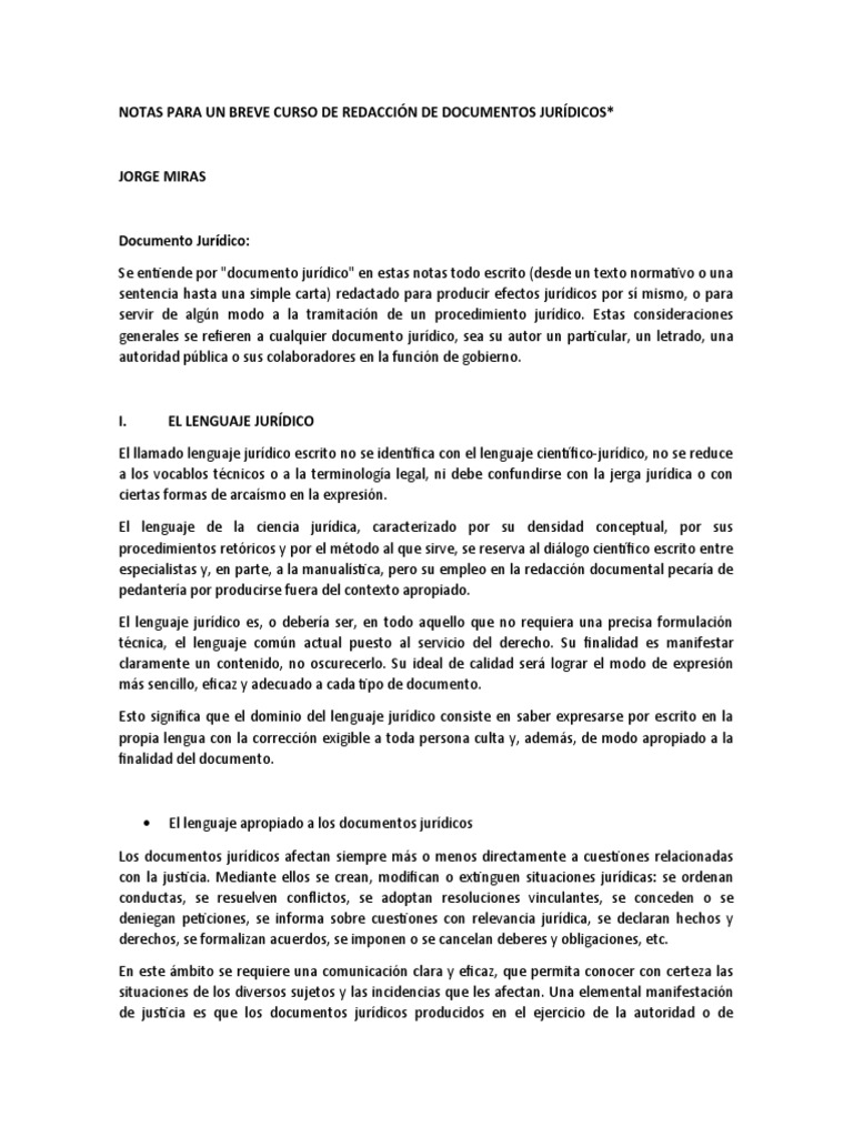 Redacción de Documentos Jurídicos | PDF | Sentencia (ley) | Información