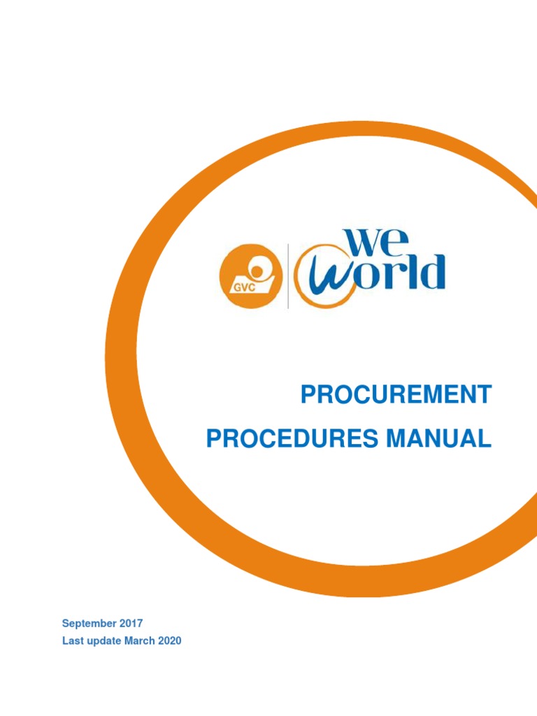 Procurement Manual for NGOs | PDF | Procurement | Receipt