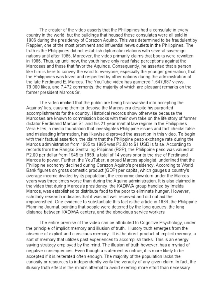 Illusion of Truth | PDF | Truth | Deception