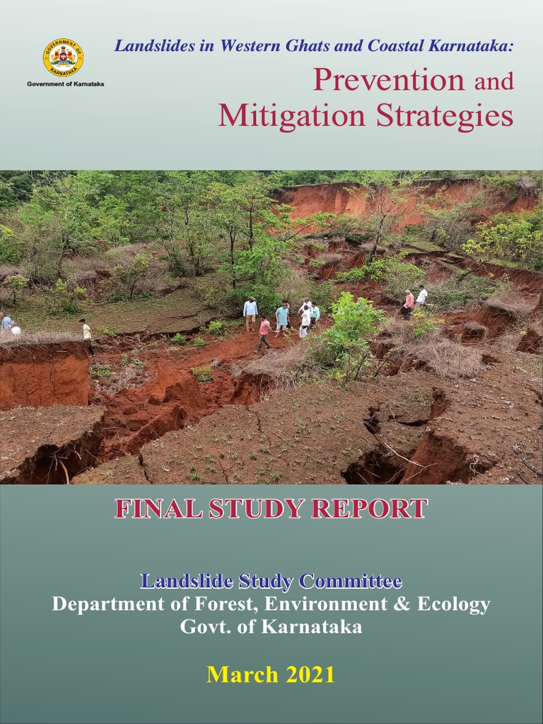 Karnataka Landslide Prevention Report | PDF