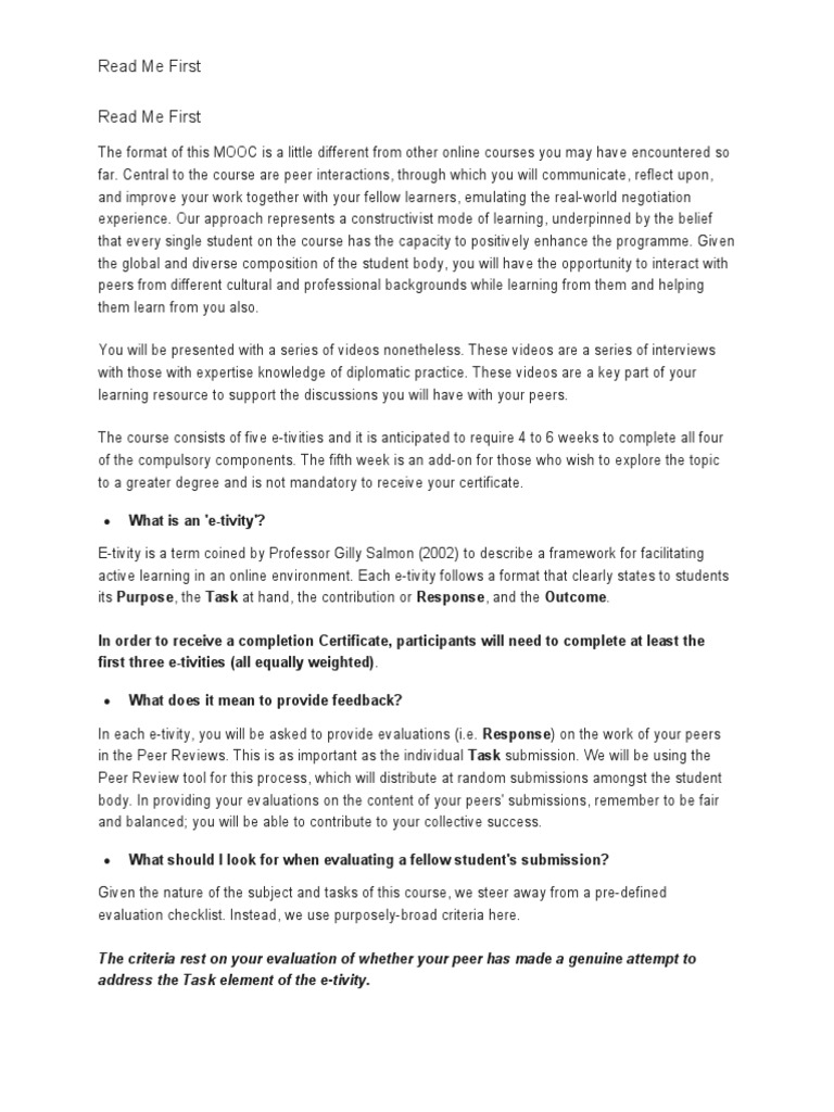 Read Me First Read Me First | PDF | Educational Technology | Communication