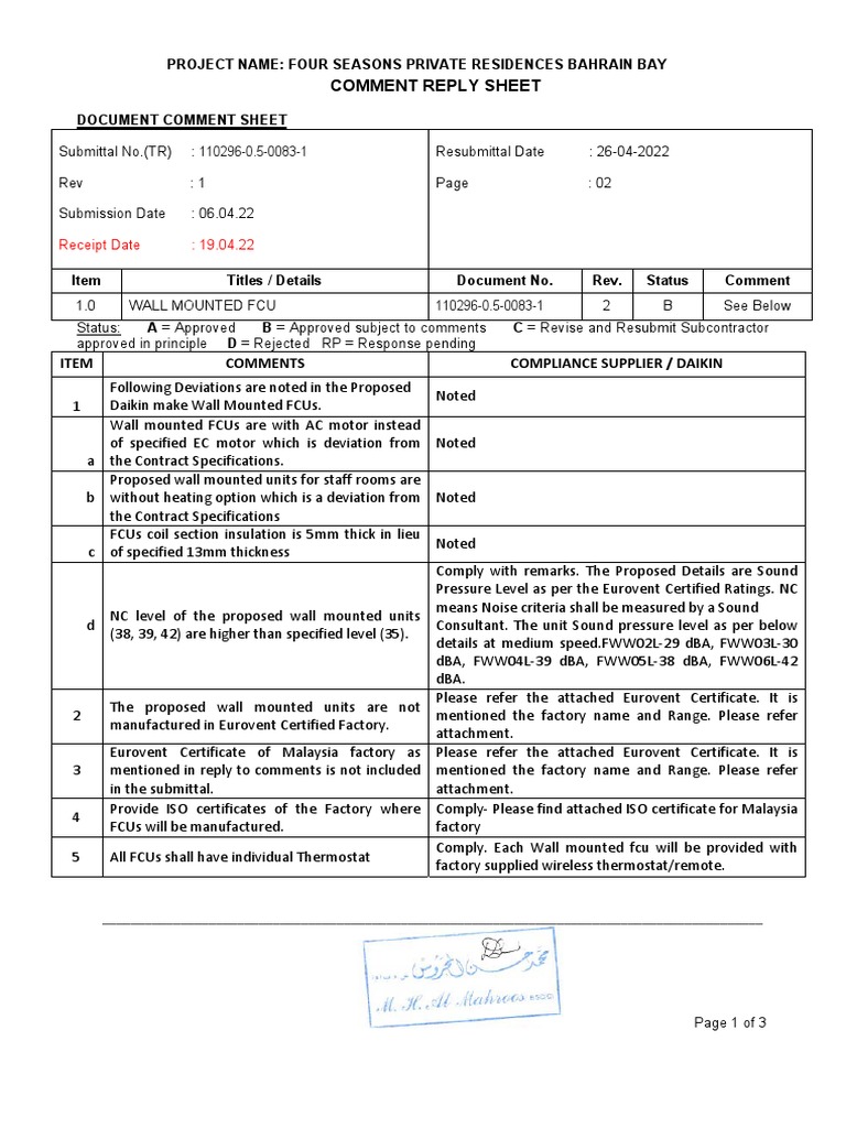 Wall Mounted-CRS-dated 26.04.22 | PDF | Business | Quality Management