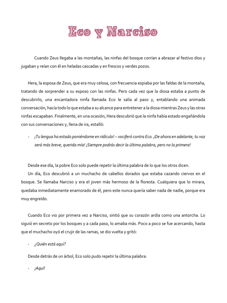 Eco y Narciso | PDF