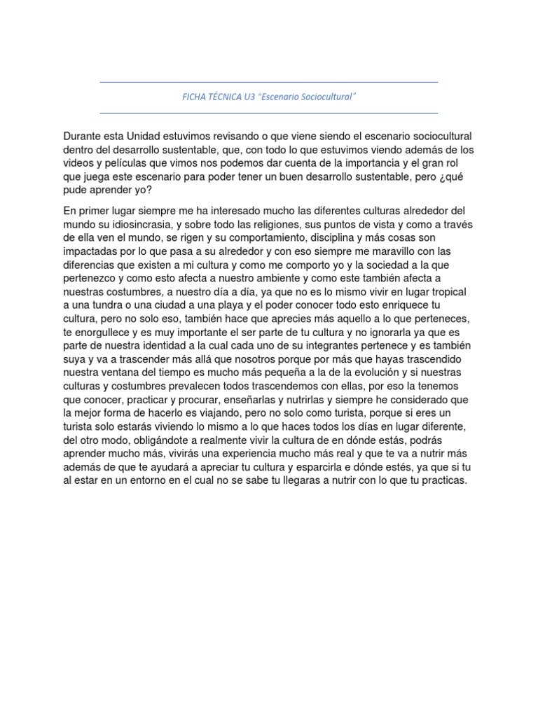 Ficha Técnica U3 Lucero Soriano Raúl | PDF