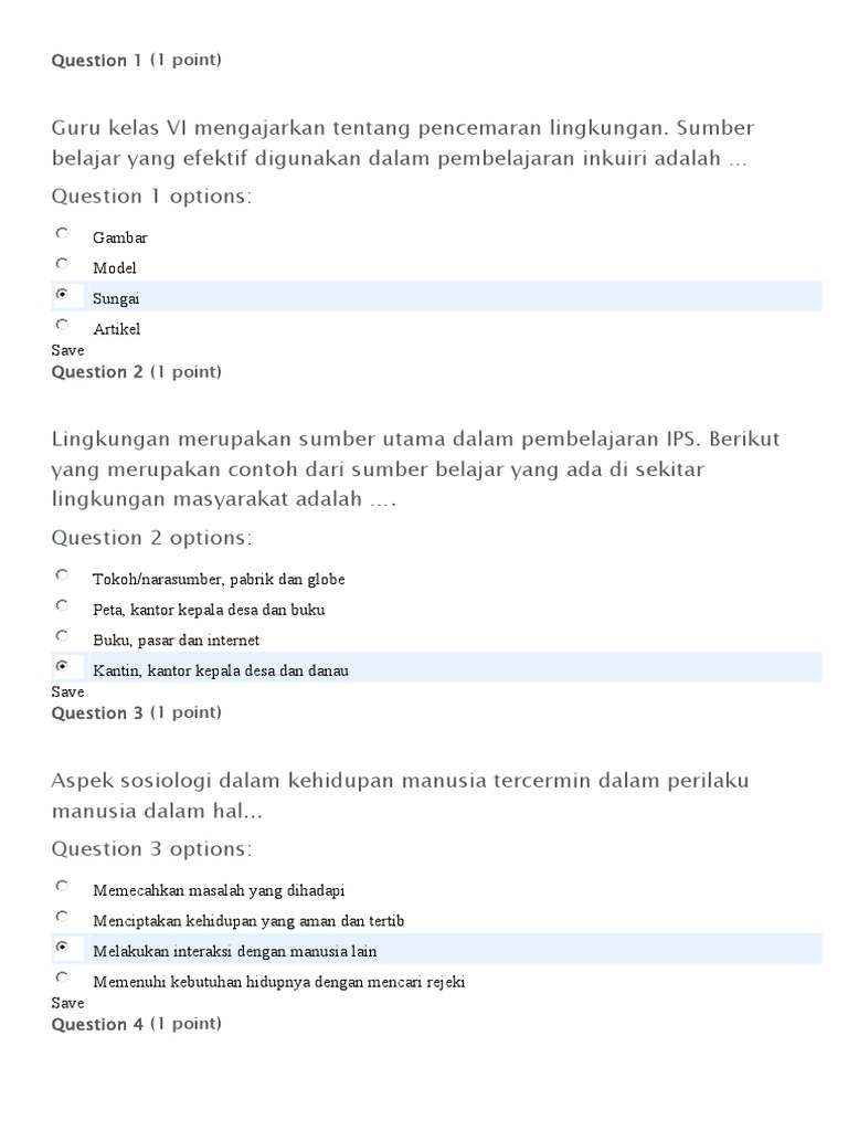 Soal Sumatif Modul 5 | PDF | Ilmu Sosial | Sains & Matematika