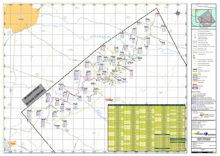 Mapa General Campo Chichimene Agosto 2020 (3) (3) | PDF