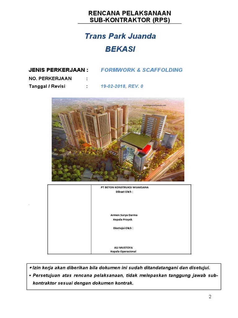 RPS Transpark Juanda Bekasi | PDF