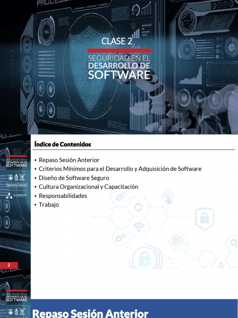 Clase 2 - Propiedades Del Software Seguro | PDF | Software | Contraseña