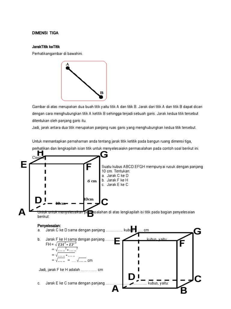 Modul 2 Jarak Titik Ke Titik | PDF