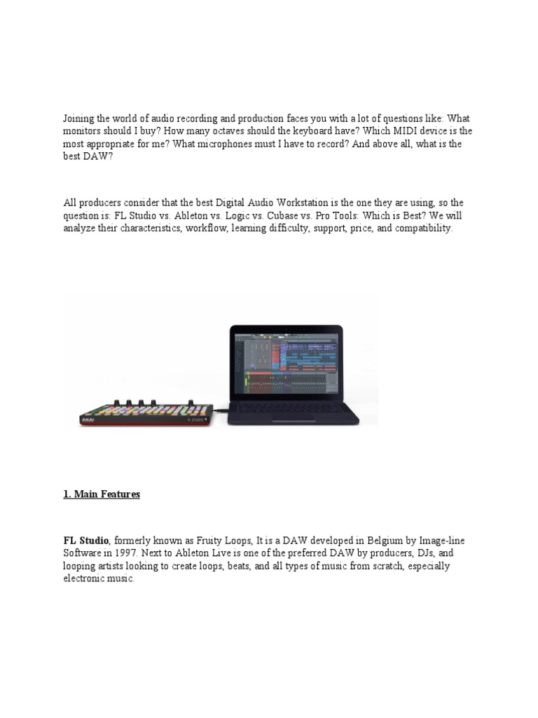 FL Studio vs. Ableton vs. Logic vs. Cubase vs. Pro Tools Which Is Best ...