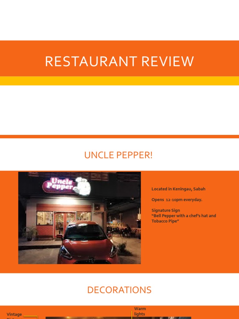 Restaurant Review | PDF