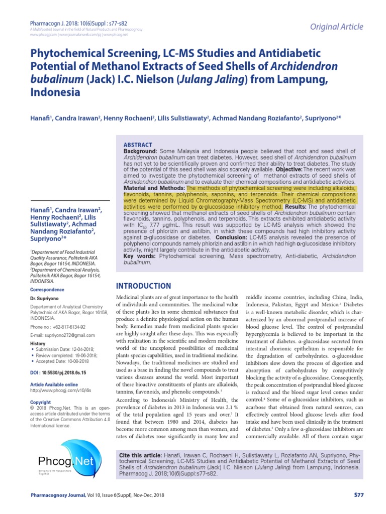 LCMS 1 | PDF | Polyphenol | Liquid Chromatography–Mass Spectrometry