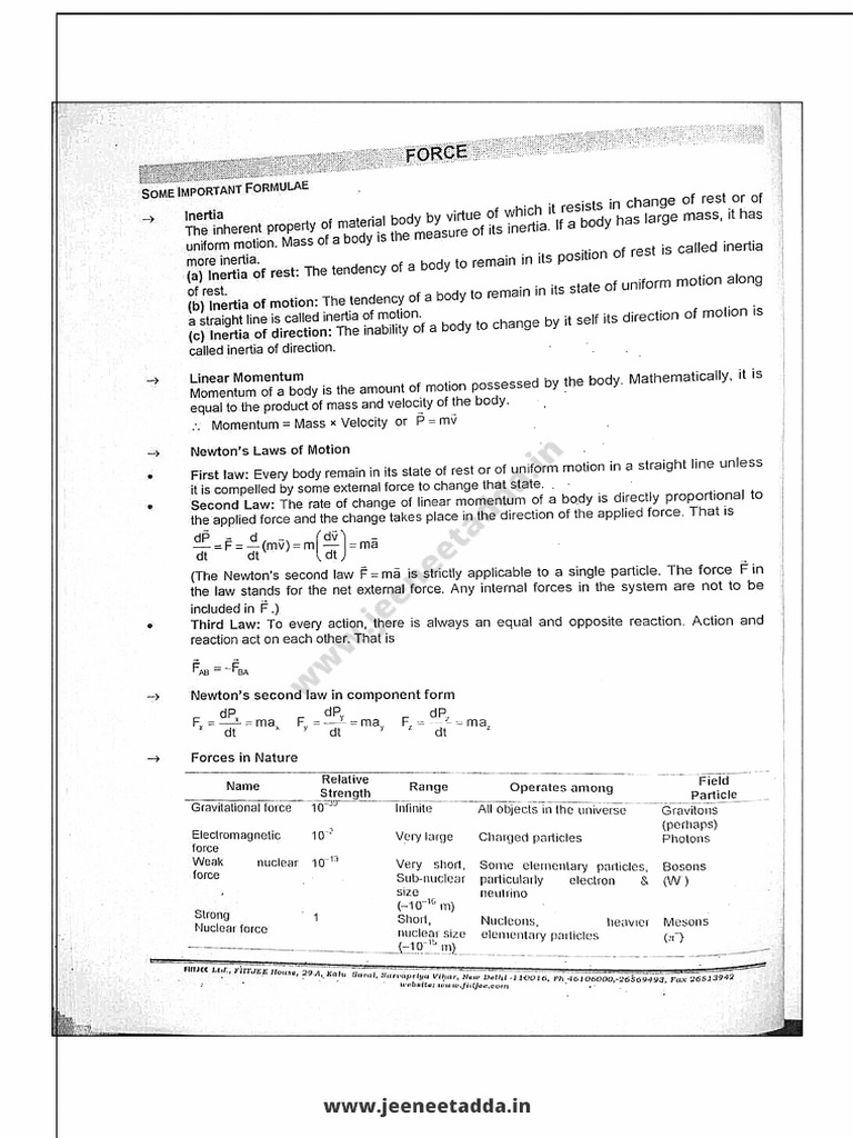 Fiitjee NTSE Physics Module | PDF
