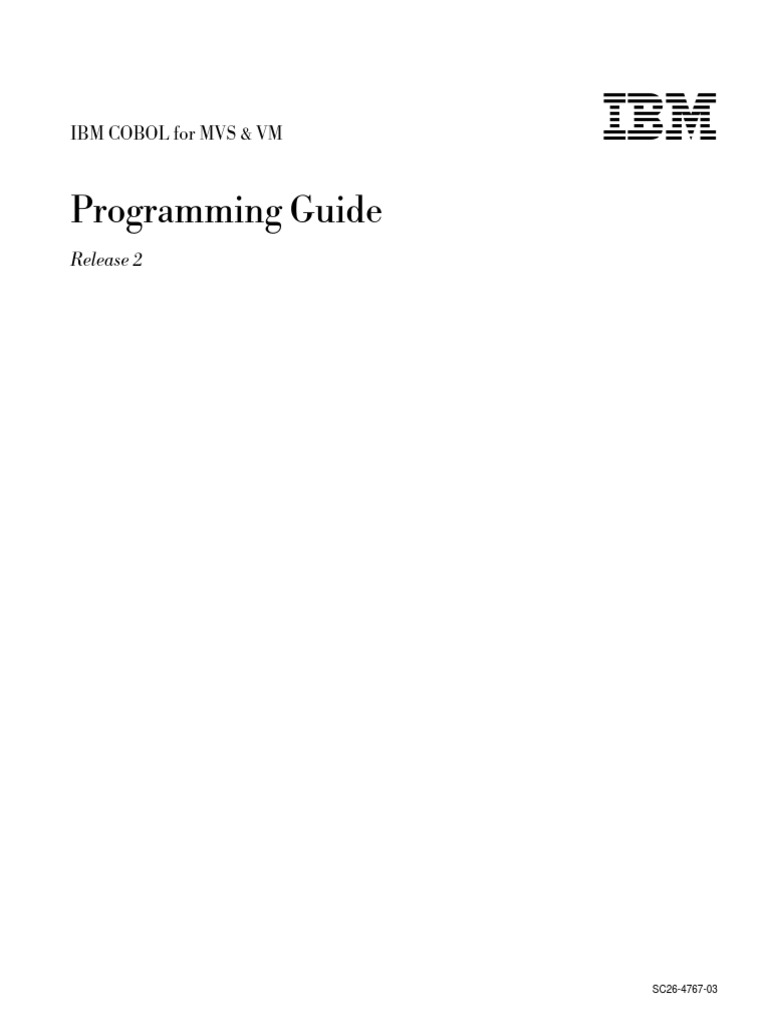 Ibm - Cobol Programming Guide | PDF | Method (Computer Programming) | Control Flow