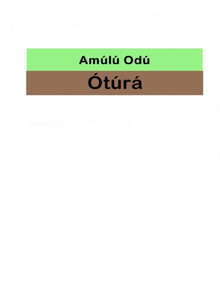13 - Amulu Odu Otura | PDF
