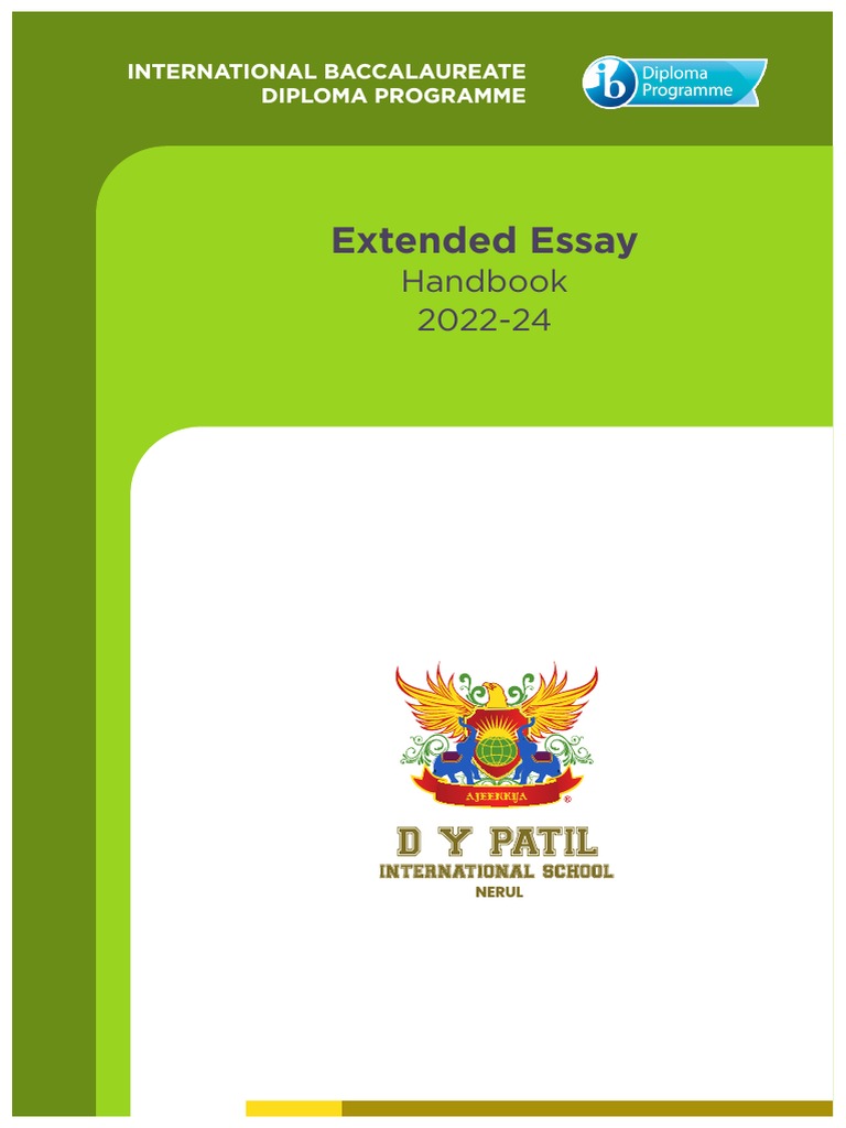IBDP Extended Essay - EE Handbook 2022 | PDF | Citation | Essays