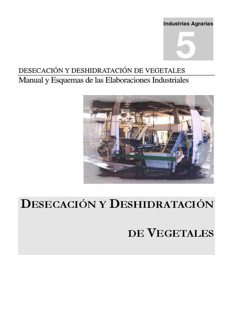 Desecacion y Deshidratacion de Vegetales | PDF | Agua | Humedad