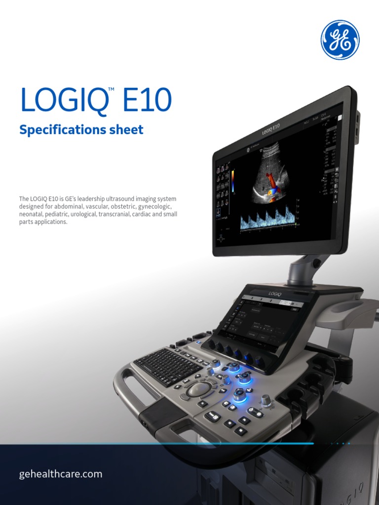 Logiq E10: Specifications Sheet | PDF | Medical Ultrasound | Medical ...