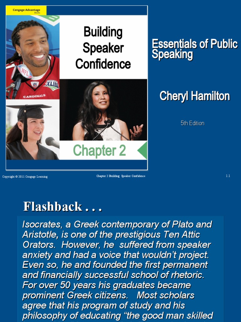 CHPT 2 Building Speaker Confidence | PDF | Public Speaking | Psychology