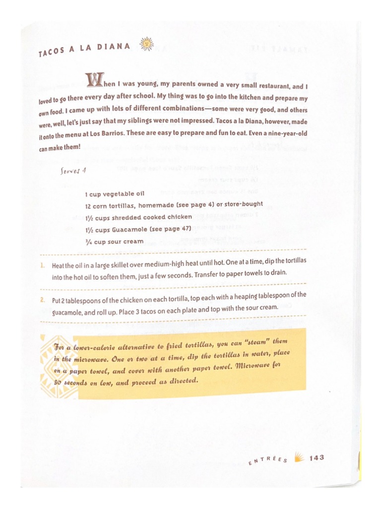 Cooking With Diana | PDF