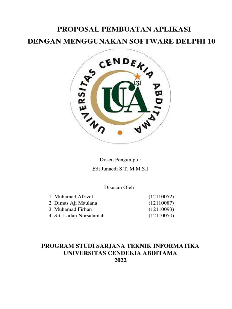 Proposal UAS Algoritma Pembuatan App-Data Baase Barang | PDF